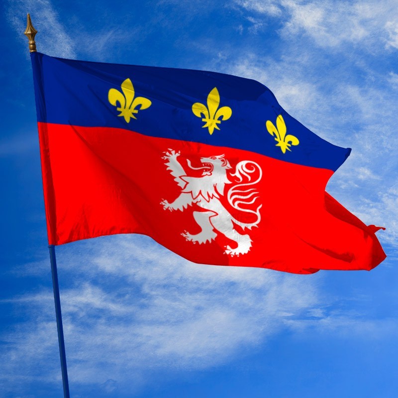 Drapeau du Lyonnais, disponibles en 6 tailles différentes